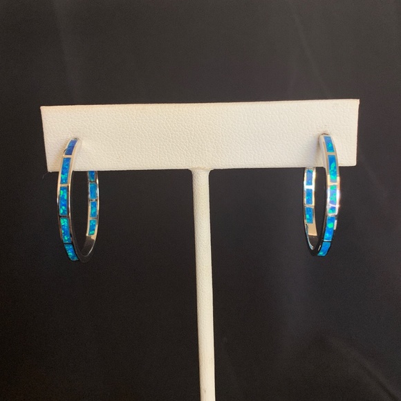 Silver Expressions USA | Jewelry | Blue Fire Opal Inlay 925 Sterling ...